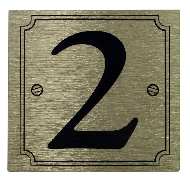 House or Gate Metallic Finish Self Adhesive Sticky Numbers Black / Silver